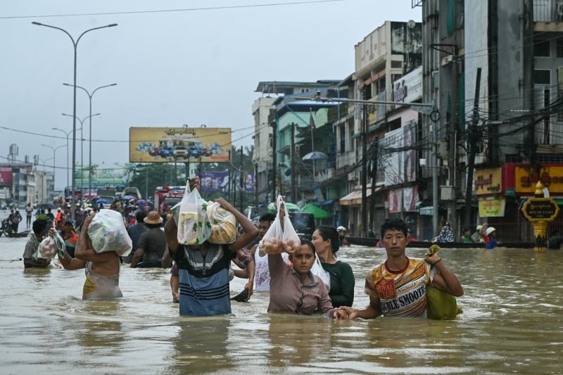 Severe flooding in Myanmar’s Bago Township claims four lives - ENG ...