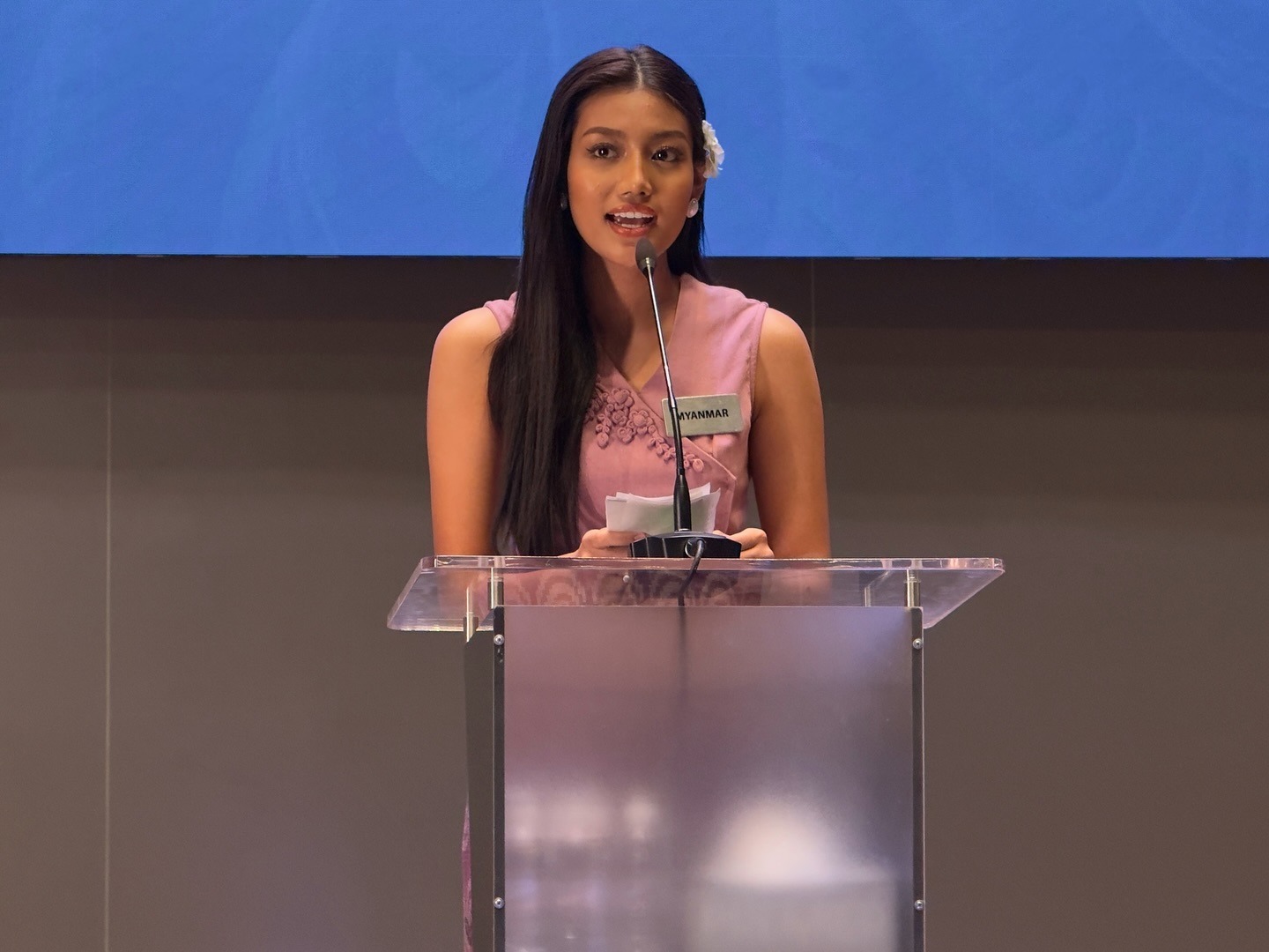 Miss Myanmar highlights plight of children lost to war and disaster at ...