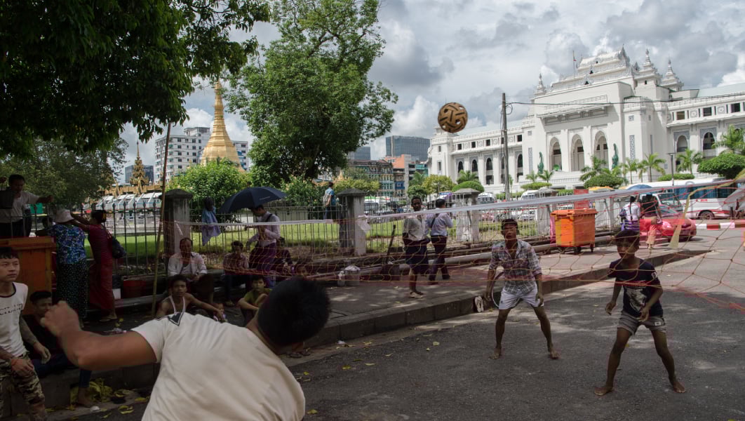 Ancient Myanmar ball game chinlone battles for survival in troubled ...