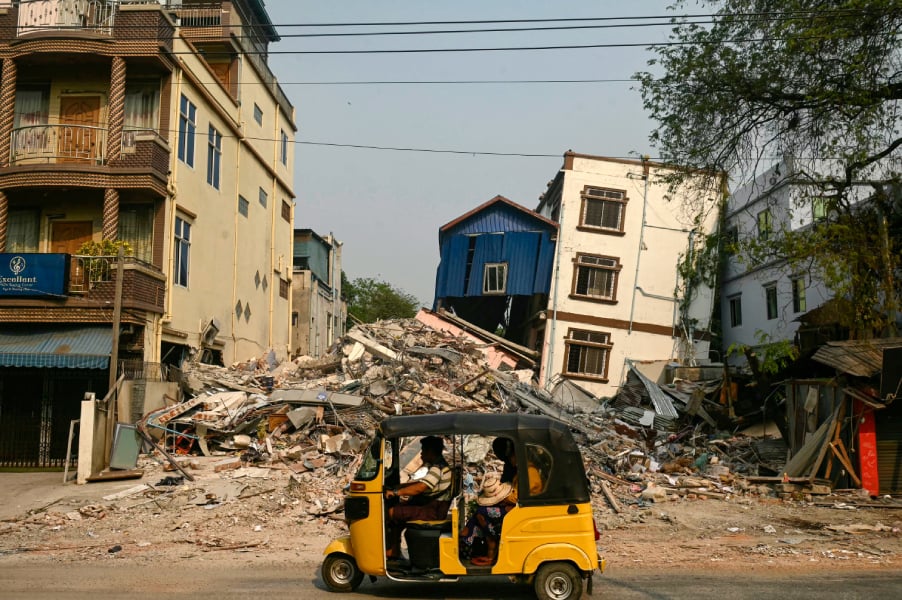 Man killed in Mandalay as quake-damaged building collapses during ...