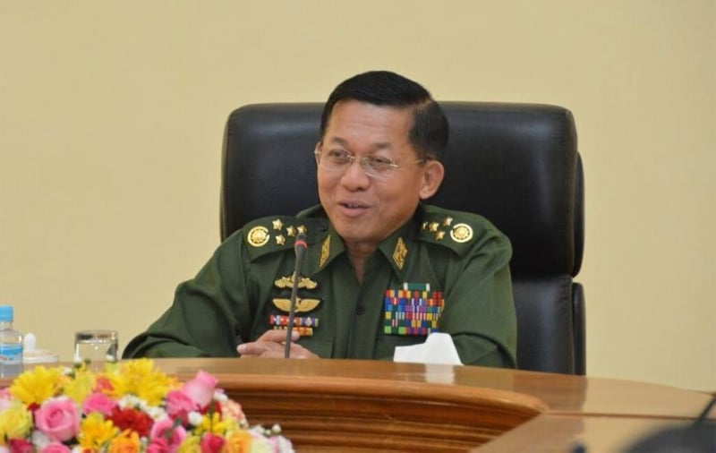 Myanmar junta leader Min Aung Hlaing denies political motive behind ...