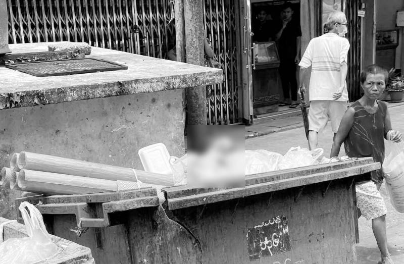 Body of newborn baby found dumped in downtown Yangon - ENG.MIZZIMA.COM
