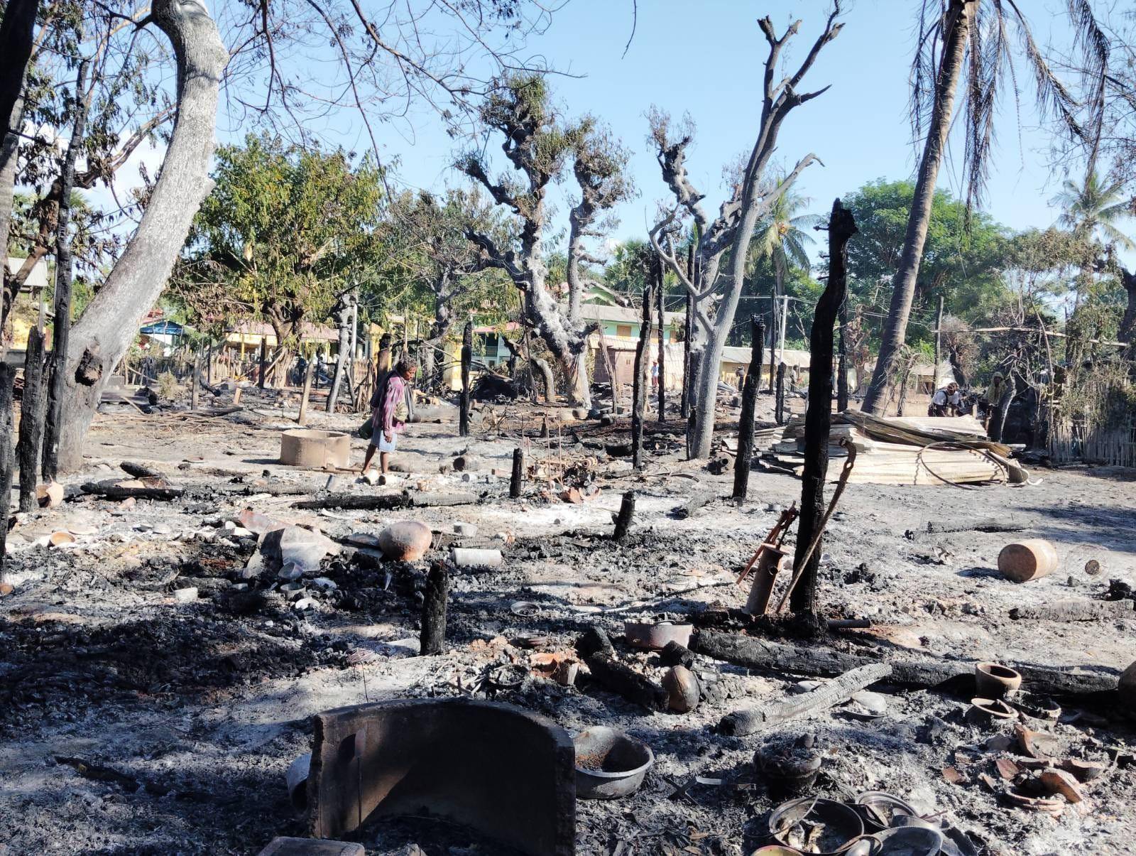 Junta torches thousands of homes in Nyaung-U Township, forcing mass displacement - ENG.MIZZIMA.COM