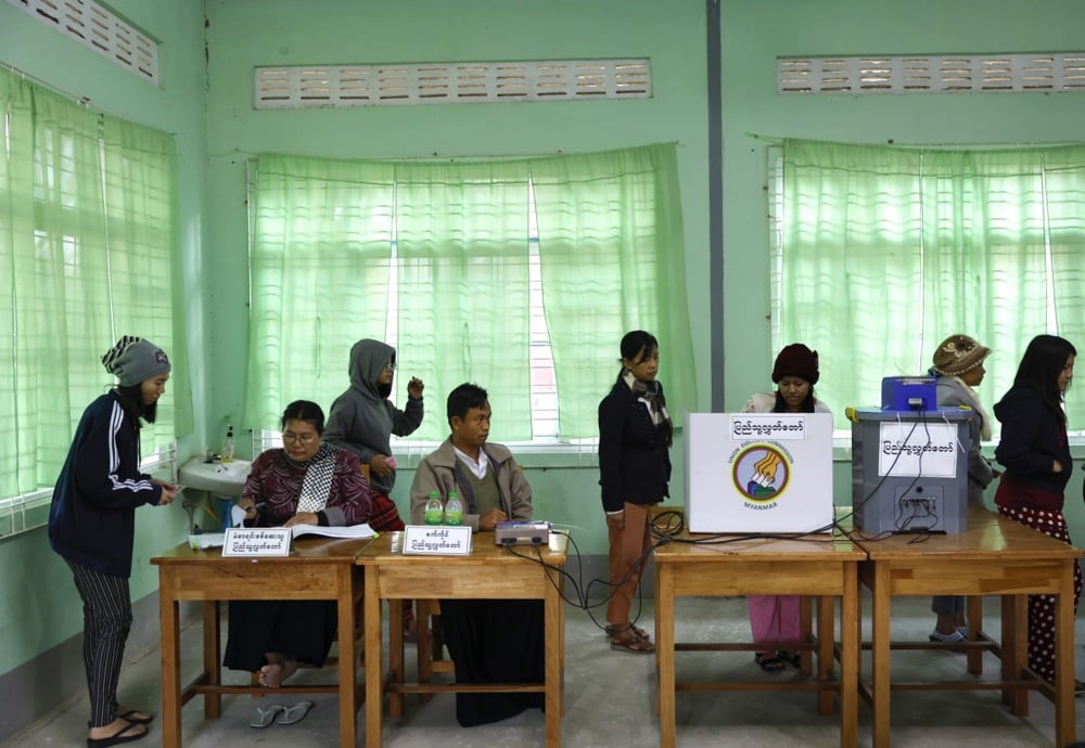 Coercion and intimidation cloud first day of Myanmar’s phased election ...