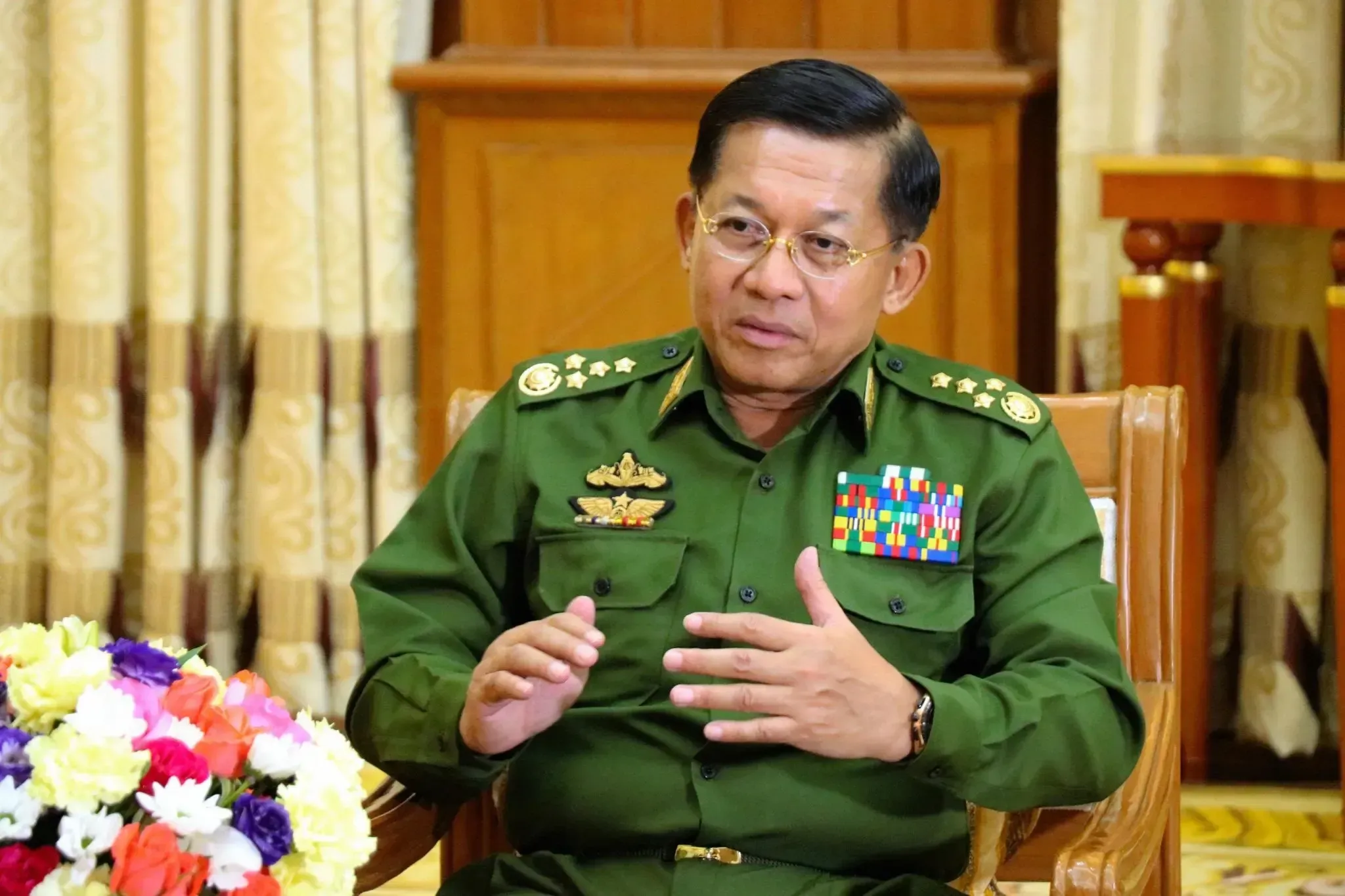 Junta leader resumes duties following successful spinal surgery ahead ...